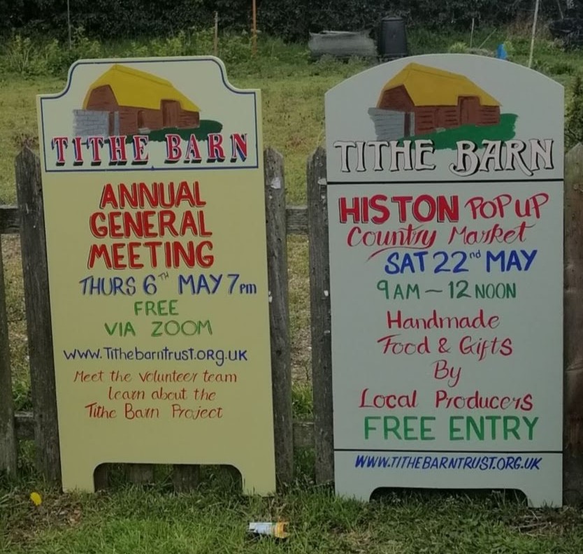 Supplier & volunteer focus. James Kilby – signwriter | Tithe Barn Trust